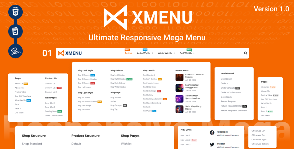 XMenu - Ultimate Responsive Mega Menu
